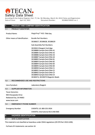 Download: Revelo DNA-Seq Mech for MagicPrep NGS SDS | Safety Data Sheet ...